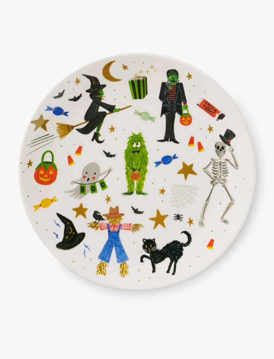 Halloween Parade Melamine Assorted Dessert Plates – Shaq + Coco