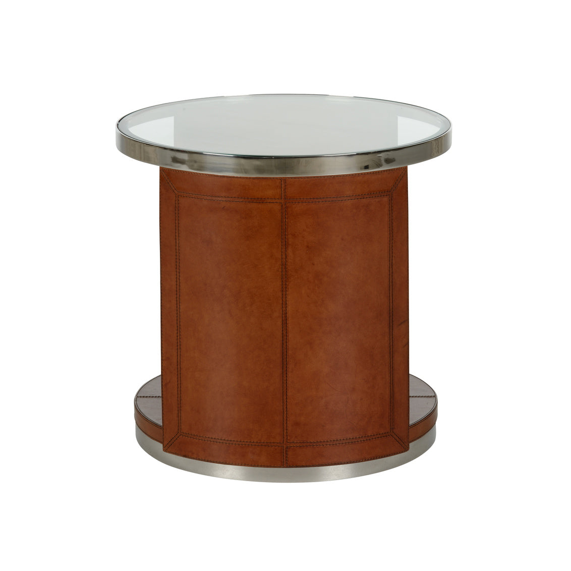 Craftsman Leather Side Table – Shaq + Coco